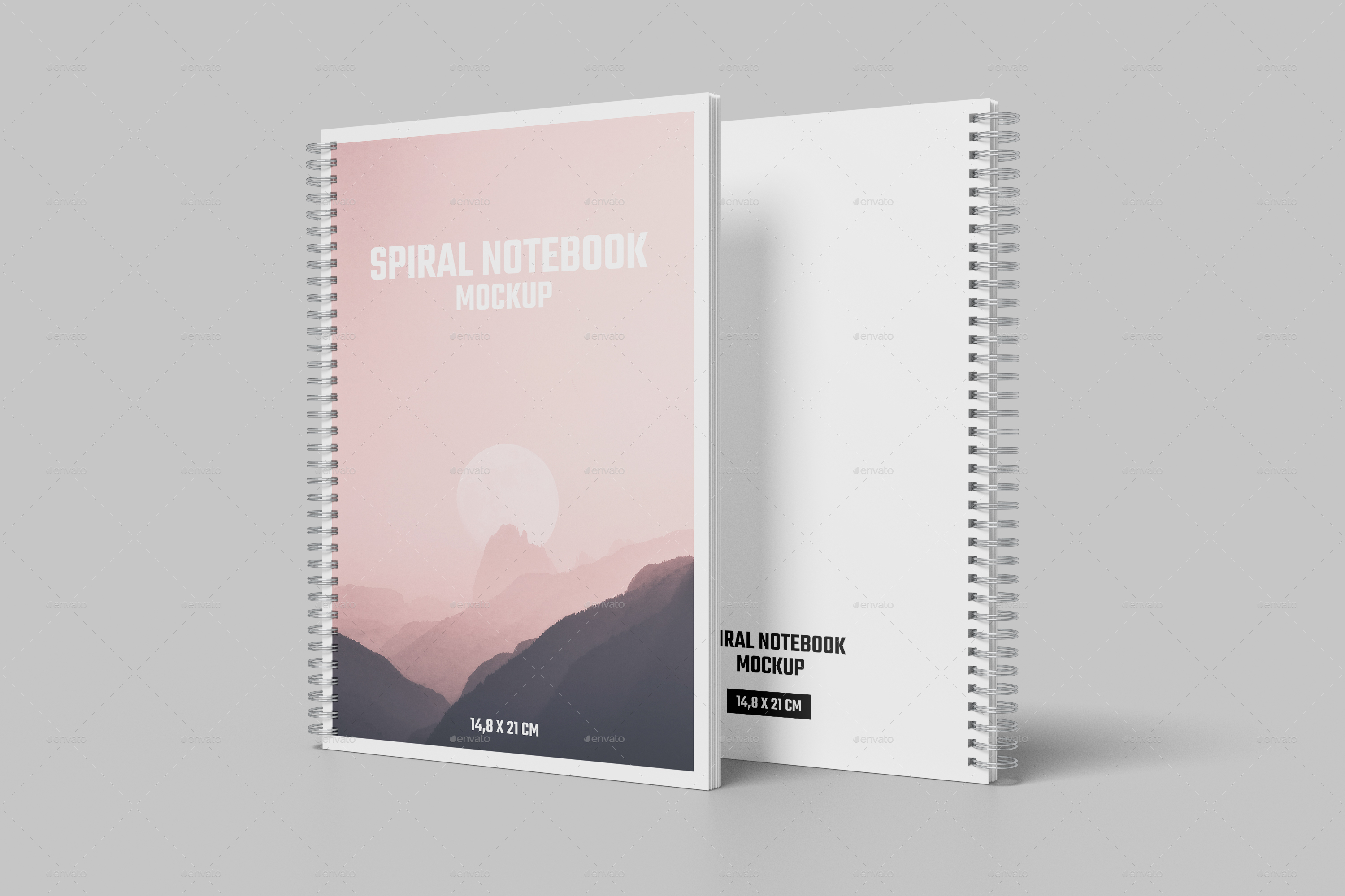 A5 Spiral Notebook Mockup, Graphics | GraphicRiver